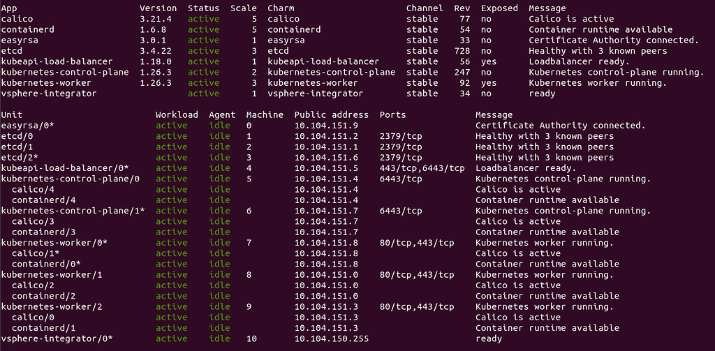 Bootstraping k8s on vSphere failed - juju - Charmhub